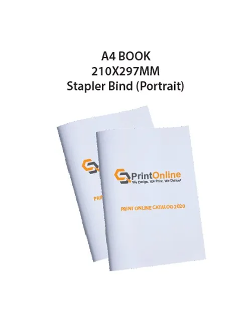 A4 Booklet Printing Portrait Stapler Bind