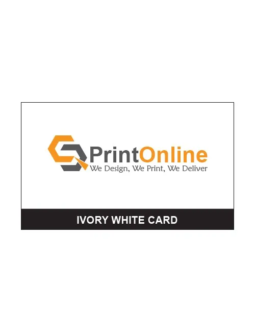 Business Card Ivory White Card - Online Printing Services