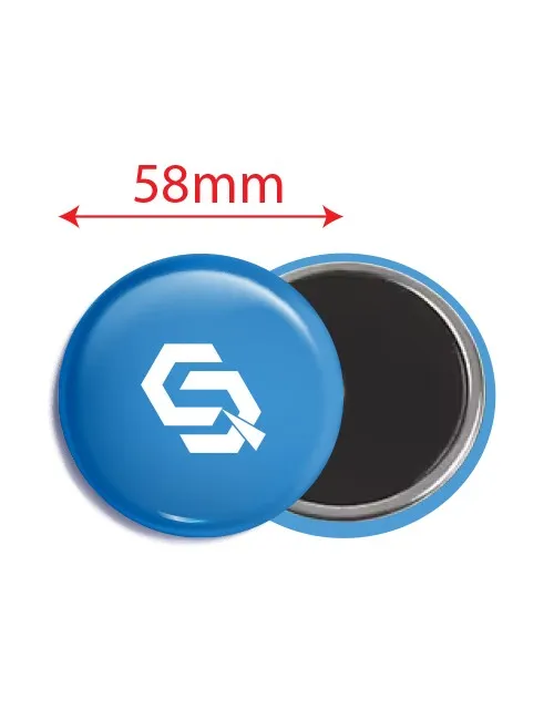 Button Badge 58mm Rubber Magnet Printing