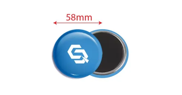 Button Badge 58mm Rubber Magnet Printing