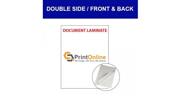 Document Printing & Laminate Double Side