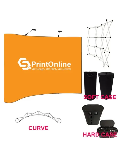 Pop Up Backdrop 4x3 Curve
