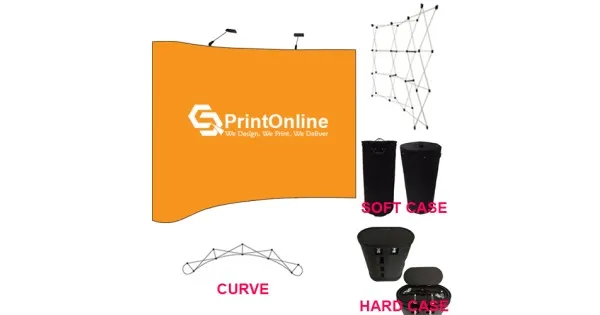 Pop Up Backdrop 4x3 Curve