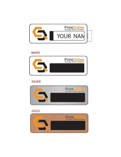 Reusable Name Tag - Print Online 2u Your One Stop Online Printing ...