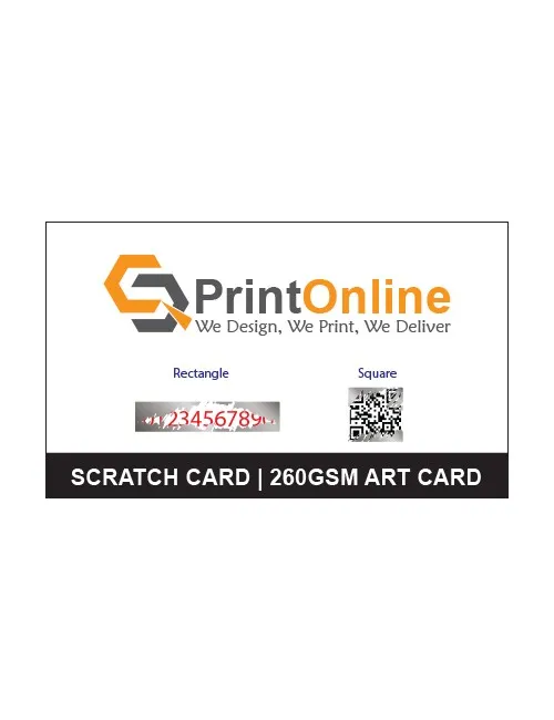 Scratch Card 260gsm Card Printing